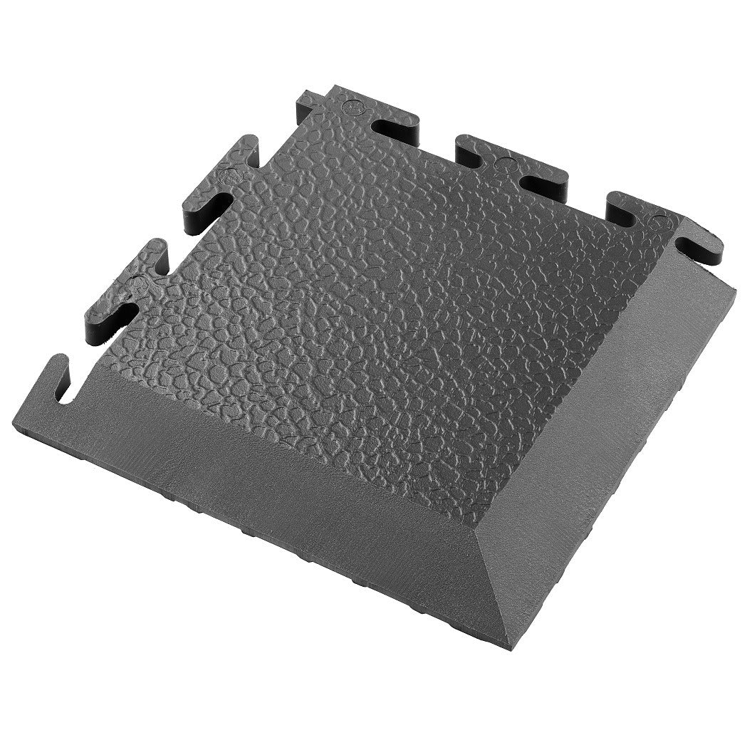 10mm Interlocking PVC Tile Ramp/Corner by Rubberco Flooring ...